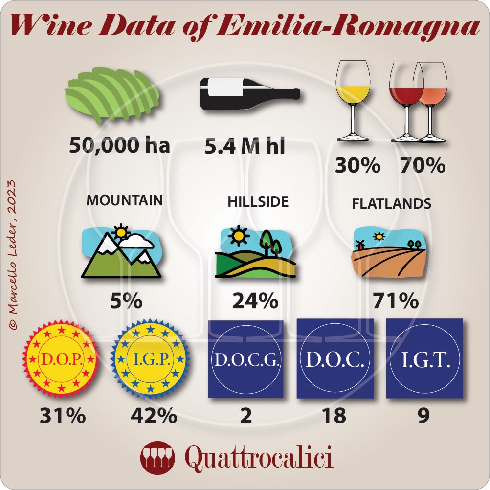 Wine in Emilia-Romagna - Quattrocalici - Italian Wine Regions