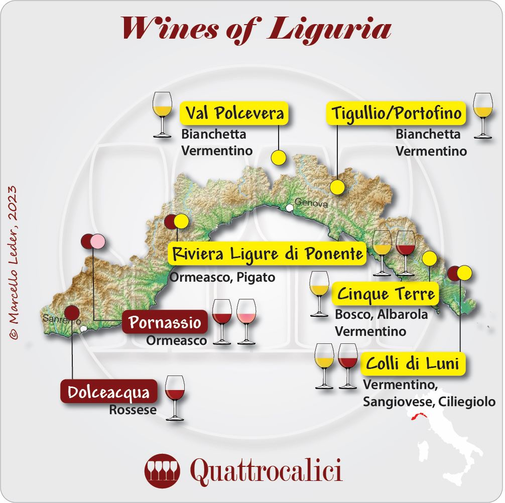 Wine in Liguria - Quattrocalici - Italian Wine Regions