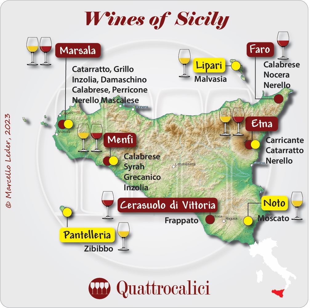 Wine in Sicily - Italian Wine Regions - Quattrocalici