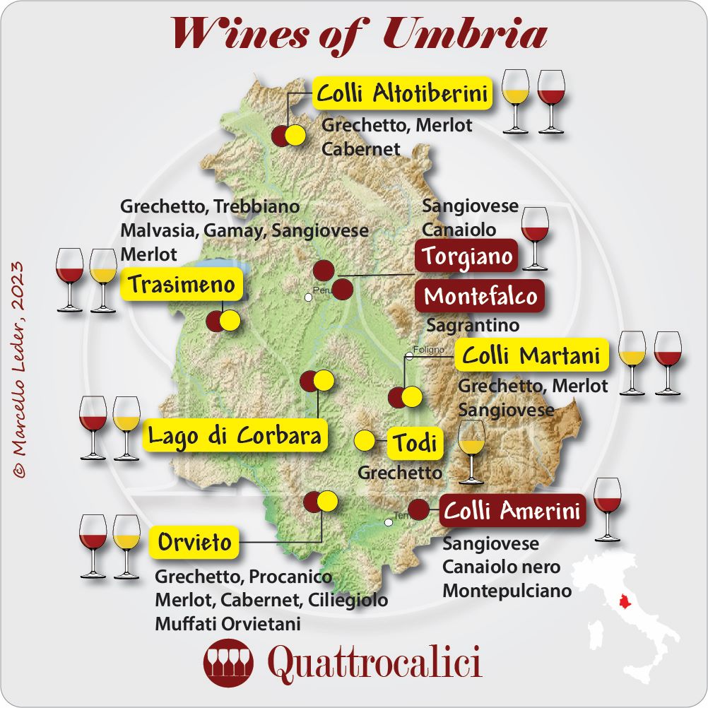 Wine in Umbria - Quattrocalici - Italian Wine Regions