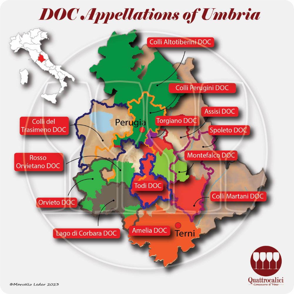 Umbria's Denominations of Origin - Quattrocalici