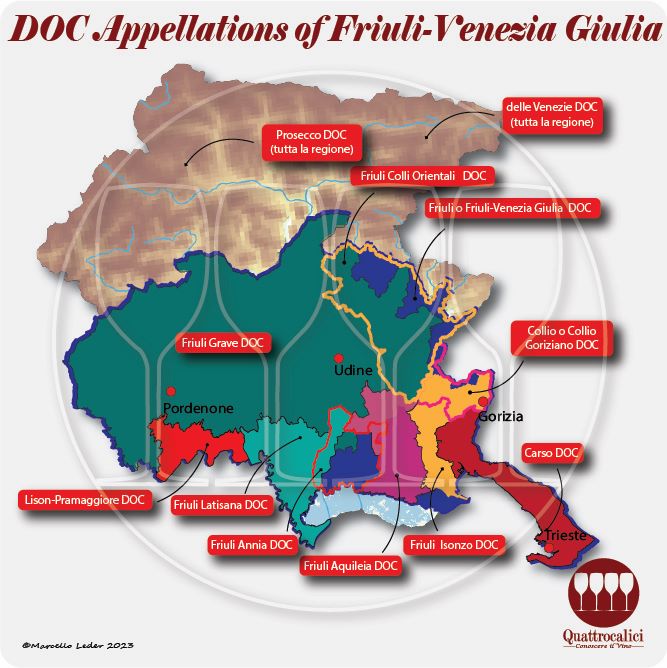 Friuli-Venezia Giulia's Appellations of Origin - Quattrocalici