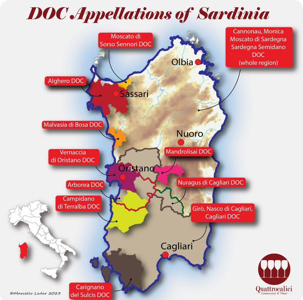 Sardinia's Denominations of Origin - Quattrocalici